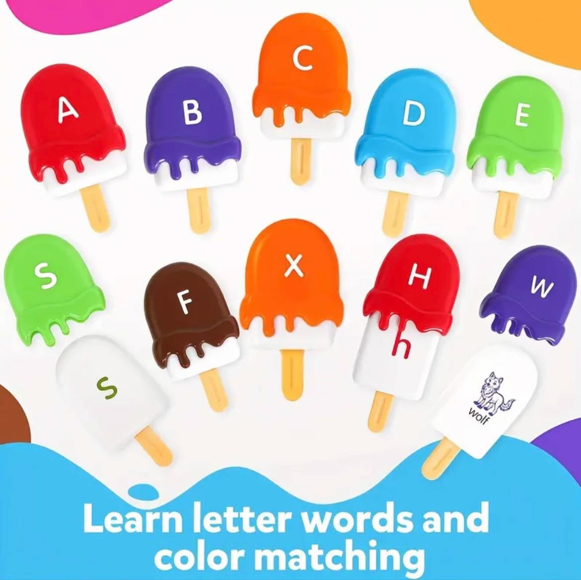 The Kiddie Concept Ice Cream Alphabet Matching Toy – Baby Hub Philippines