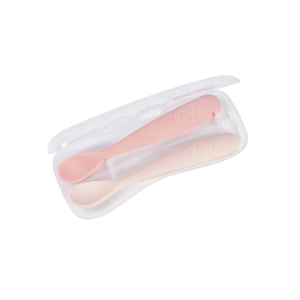 Beaba 1st-Age Silicone Spoon with Case (Set of 2) – Baby Hub Philippines