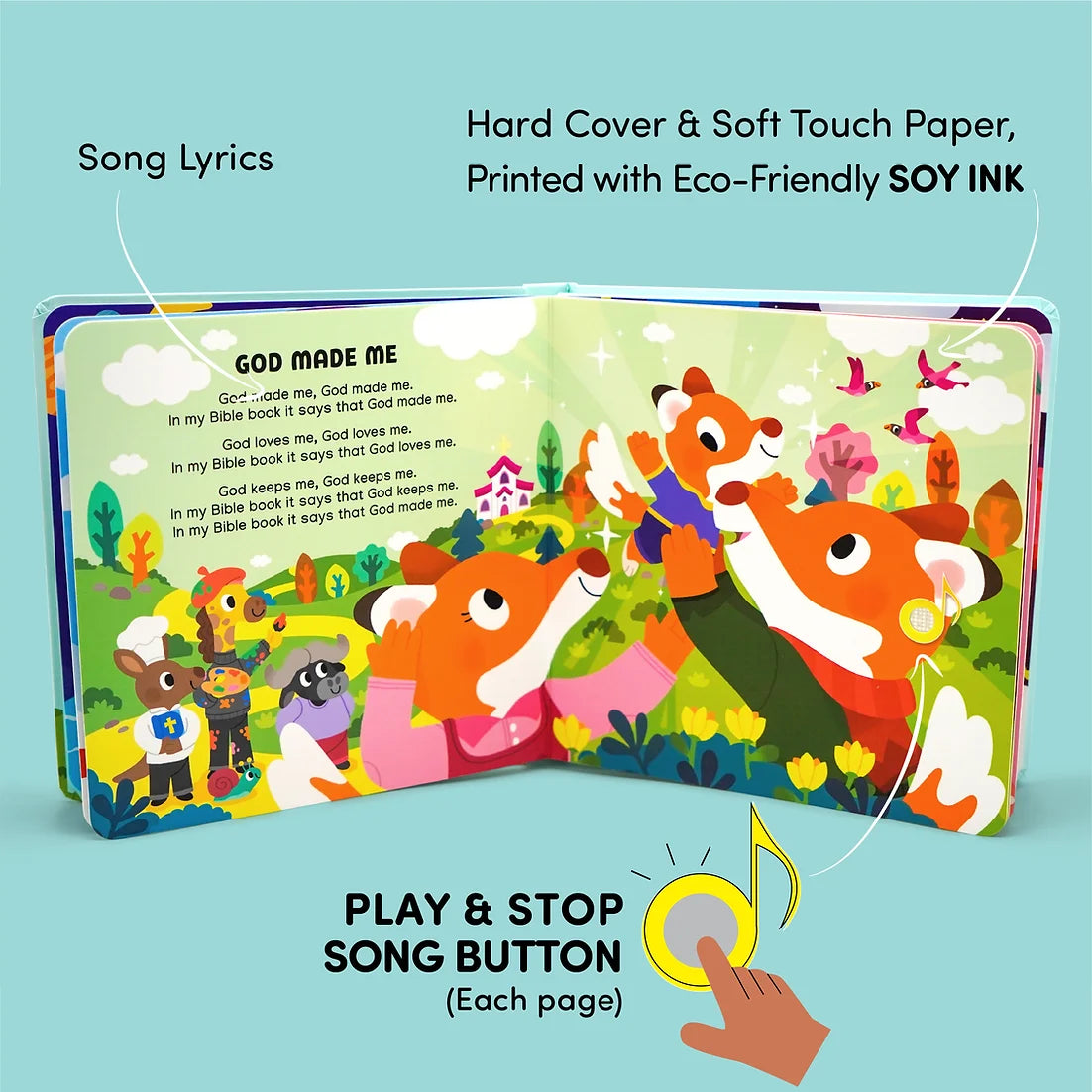 Hello 2 Kids Sound Book - God Made Me – Baby Hub Philippines