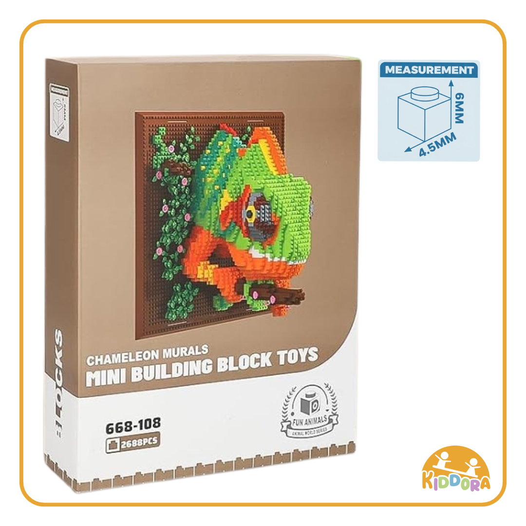 Kiddora Chameleon 3D Mural Bricks – Baby Hub Philippines