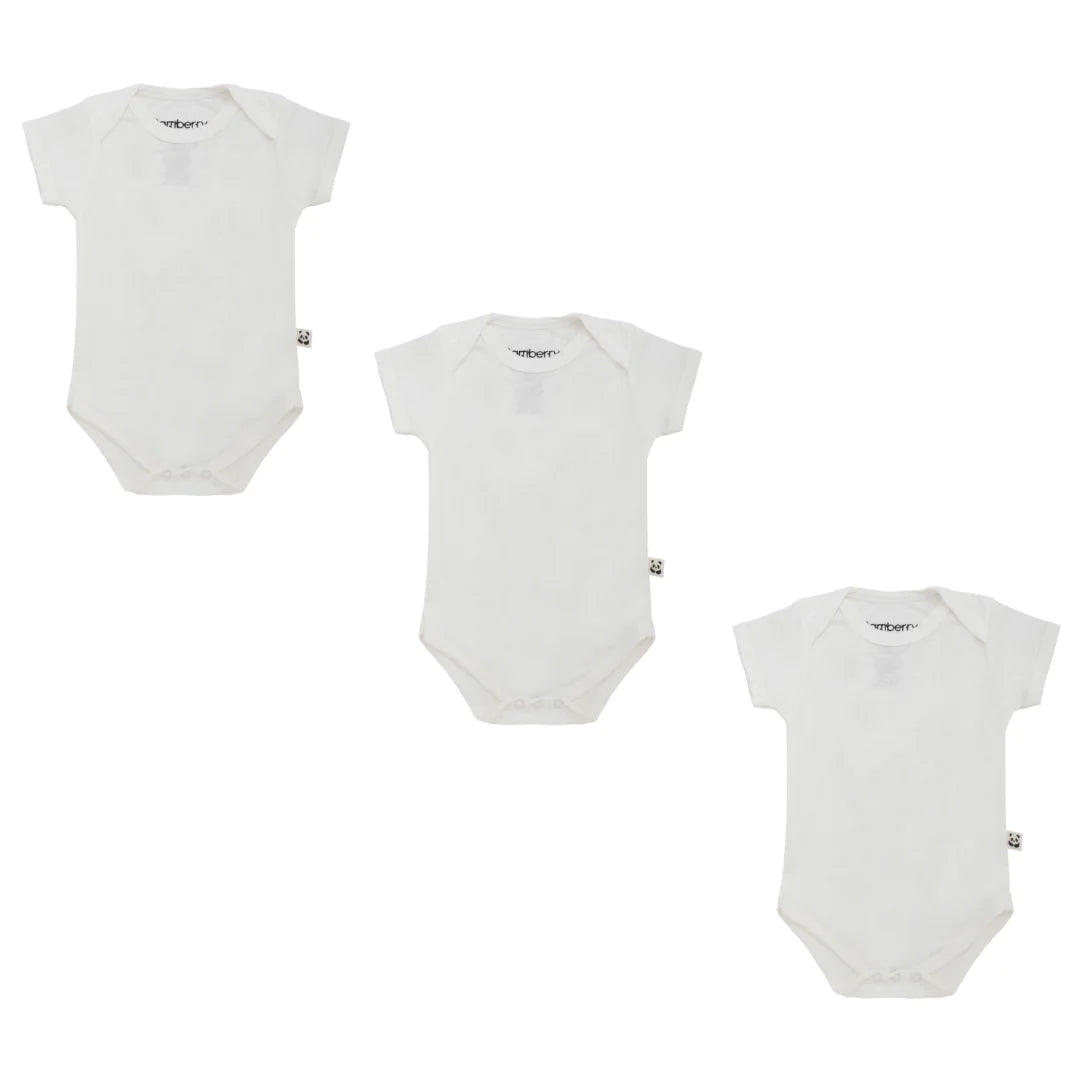 Bamberry Short Sleeved Onesies Trio Pack - Cloud Collection – Baby Hub ...