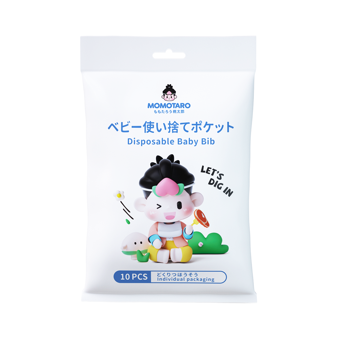 Momotaro Disposable Food Bib 10s – Baby Hub Philippines