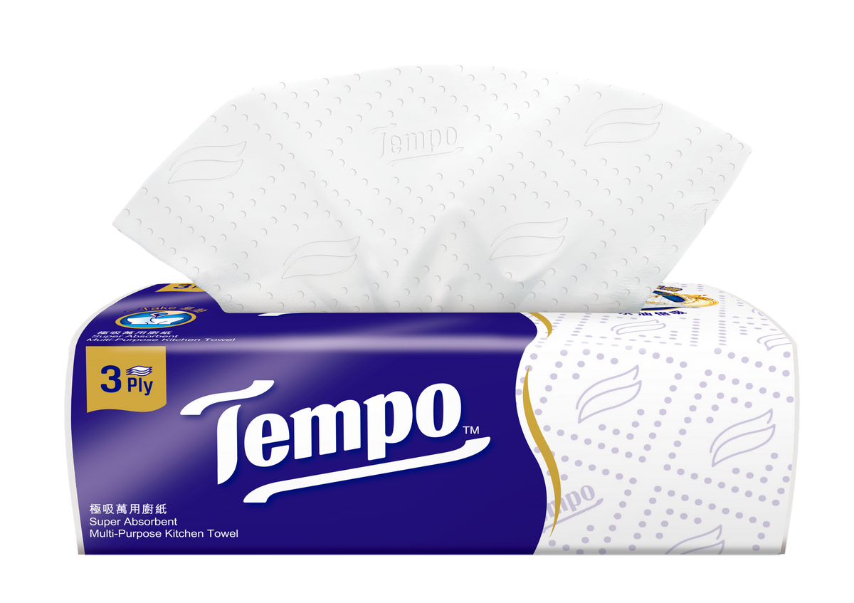 Tempo Soft Pack Kitchen Towel (3x60s) – Baby Hub Philippines