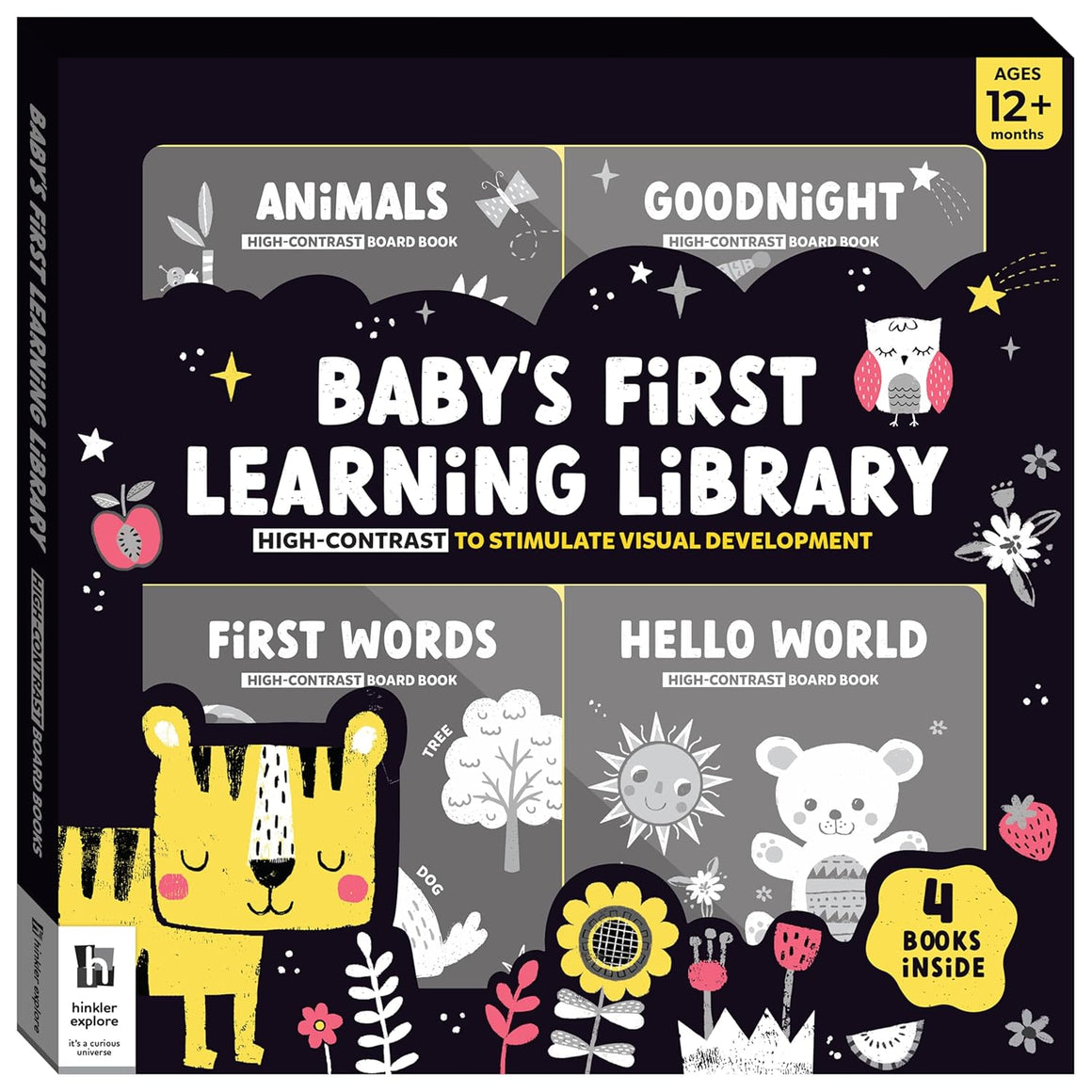 Hinkler Explore High Contrast Baby's First Learning Library – Baby Hub ...