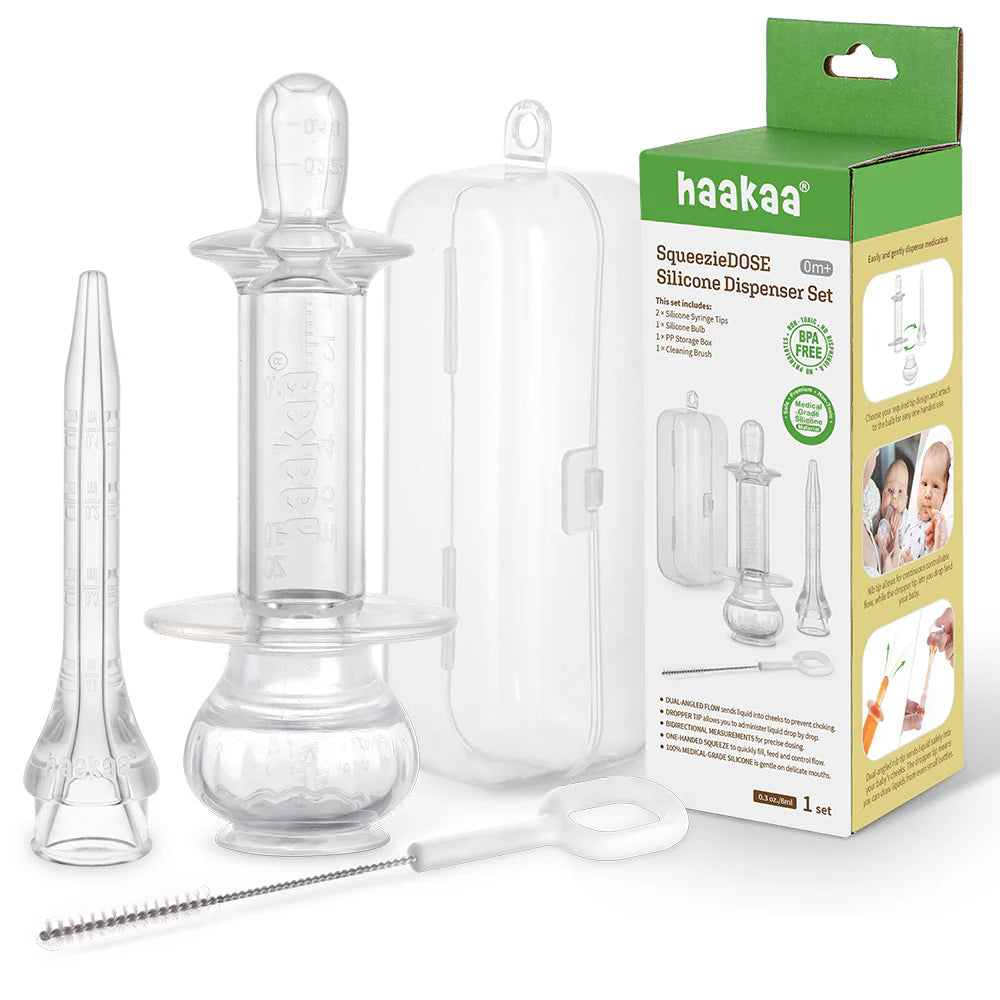 Haakaa SqueezeDOSE Silicone Dispenser Set – Baby Hub Philippines