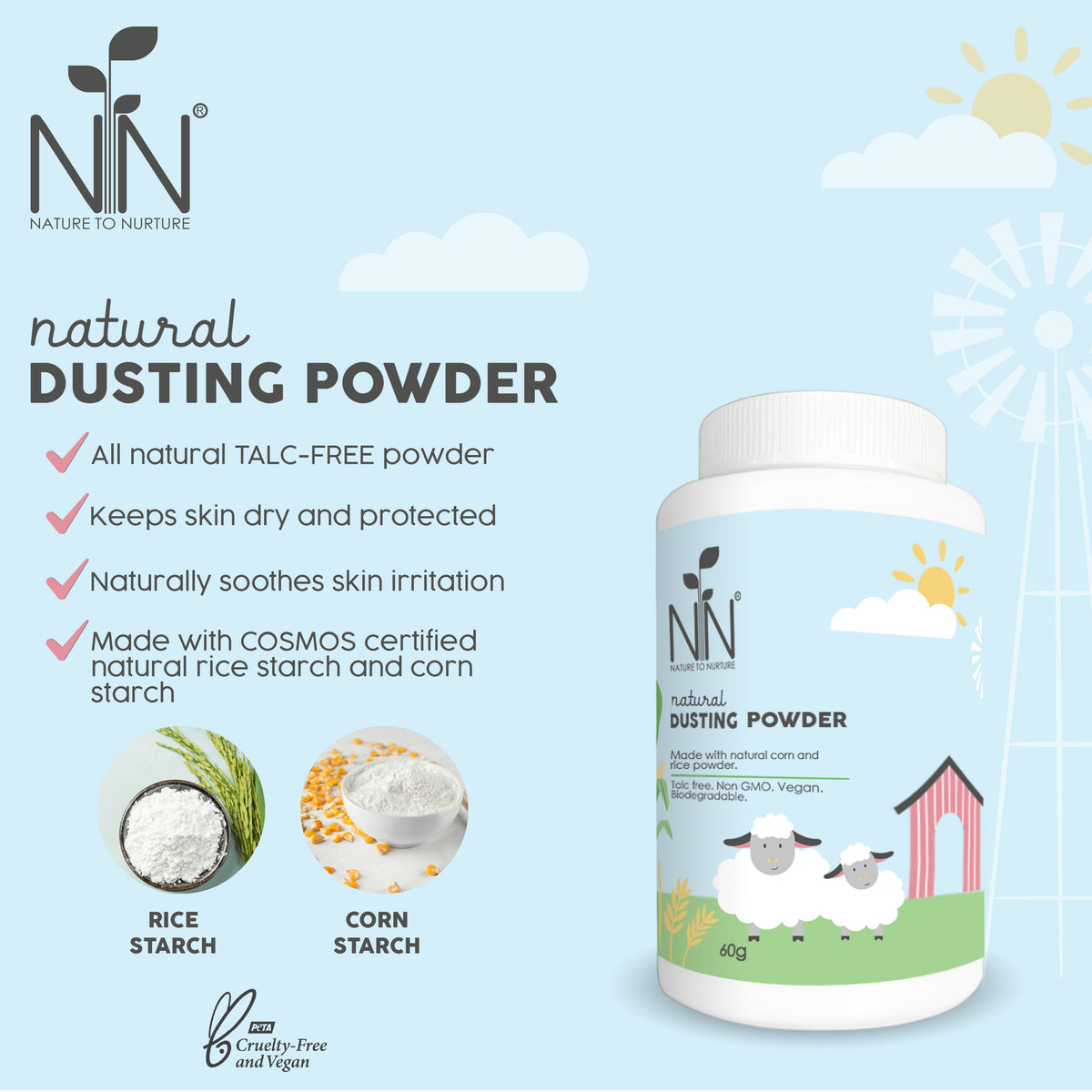 Nature To Nurture Natural Dusting Powder – Baby Hub Philippines