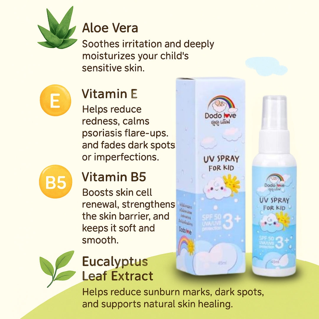 Dodo Love UV Spray for Kids SPF50 PA+++ 45ml – Baby Hub Philippines
