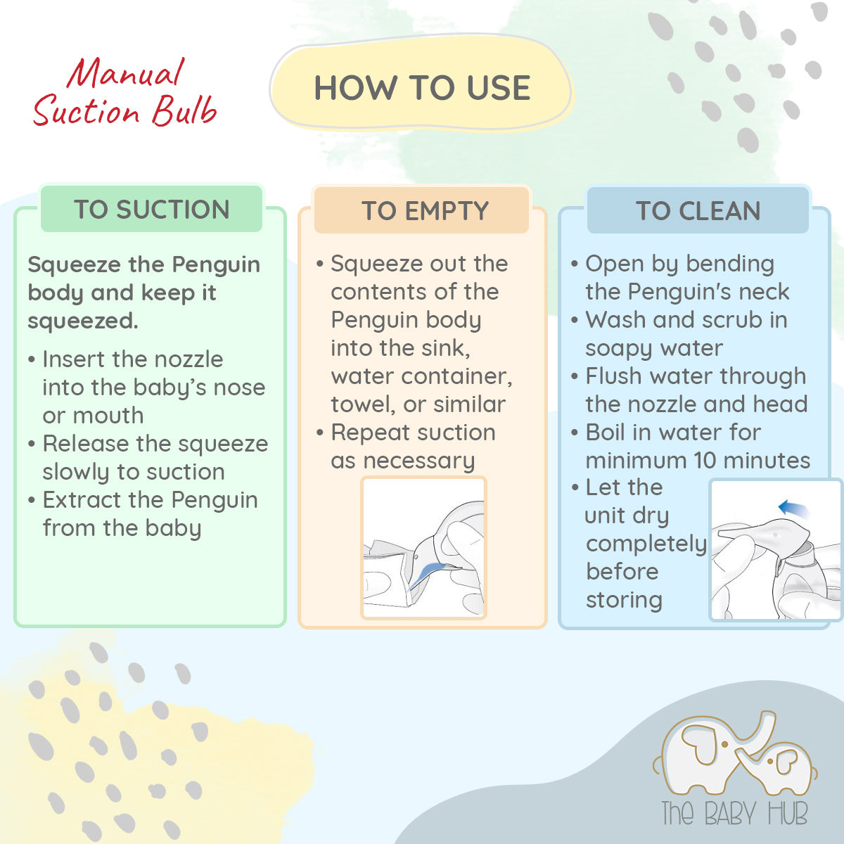 Penguin Nasal Suction Bulb – Baby Hub Philippines